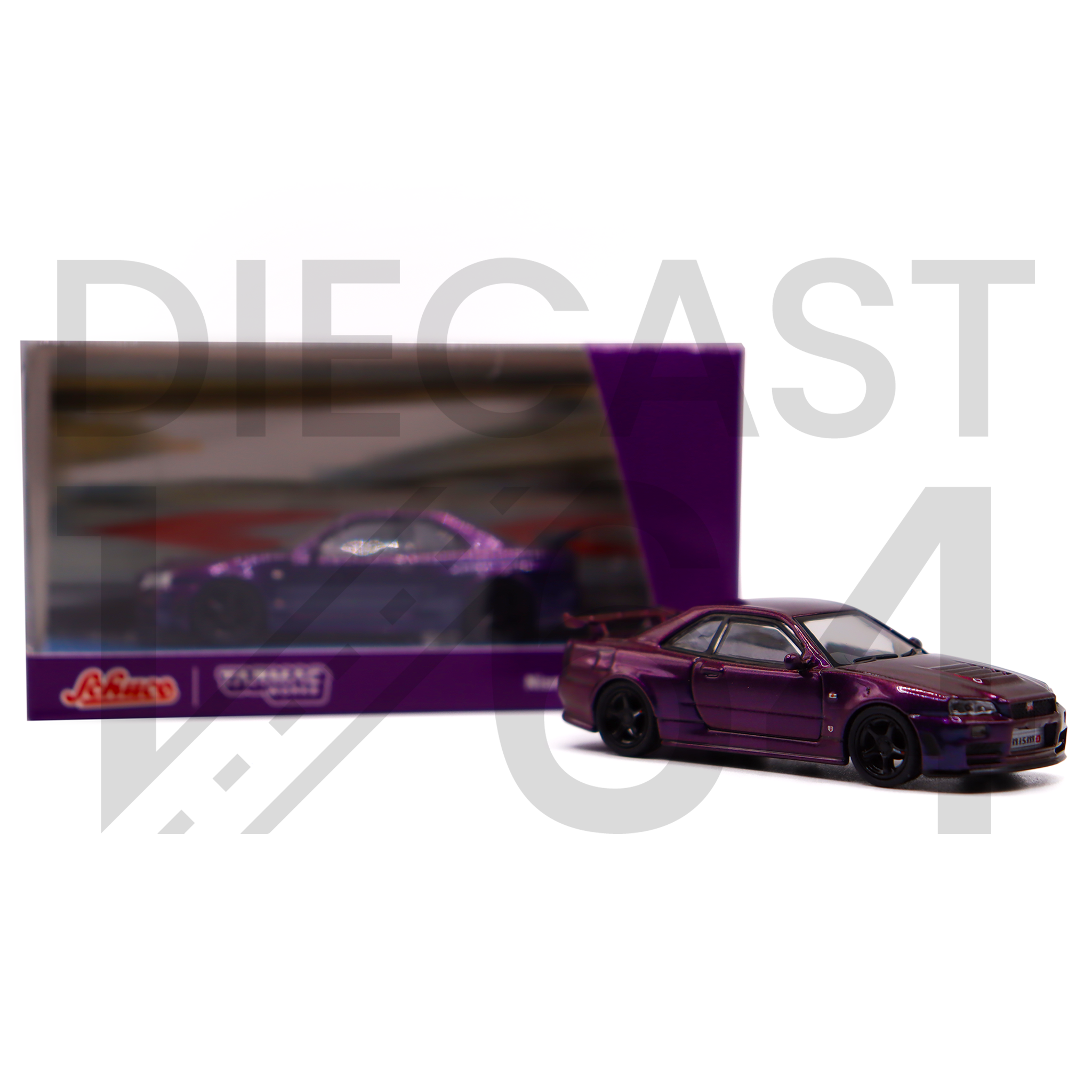 Diecast 164 | Tarmac Works Nissan Skyline R34 Z-tune Purple